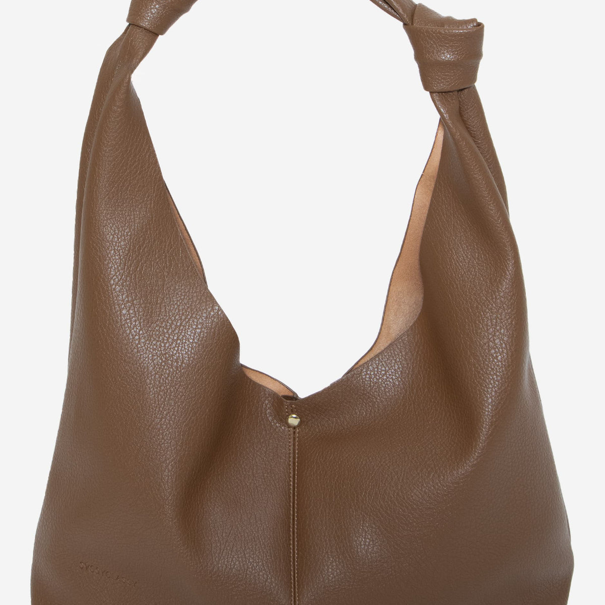 Shopper with knot detail - brown – SASSYCLASSY